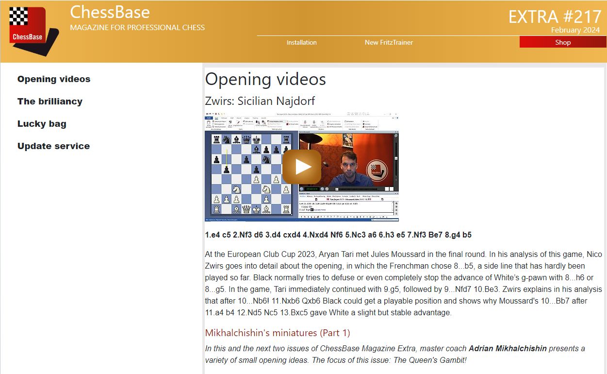 NUEVO: CBM EXTRA #217 | ChessBase